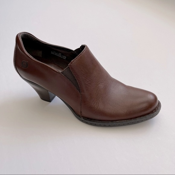 Born | Shoes | Born Brown Leather Western Style Bootie | Poshmark